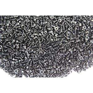 Bfenown Lot 100 pcs Replacement 3.5" HDD 6#-32 Flat Phillips Head Hard Drive Disk HDD Screws for comperter pc