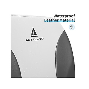 AOTTLATD Deluxe Folding Fishing Boat Seat Waterproof Classical Boat Seat, Gray and Black