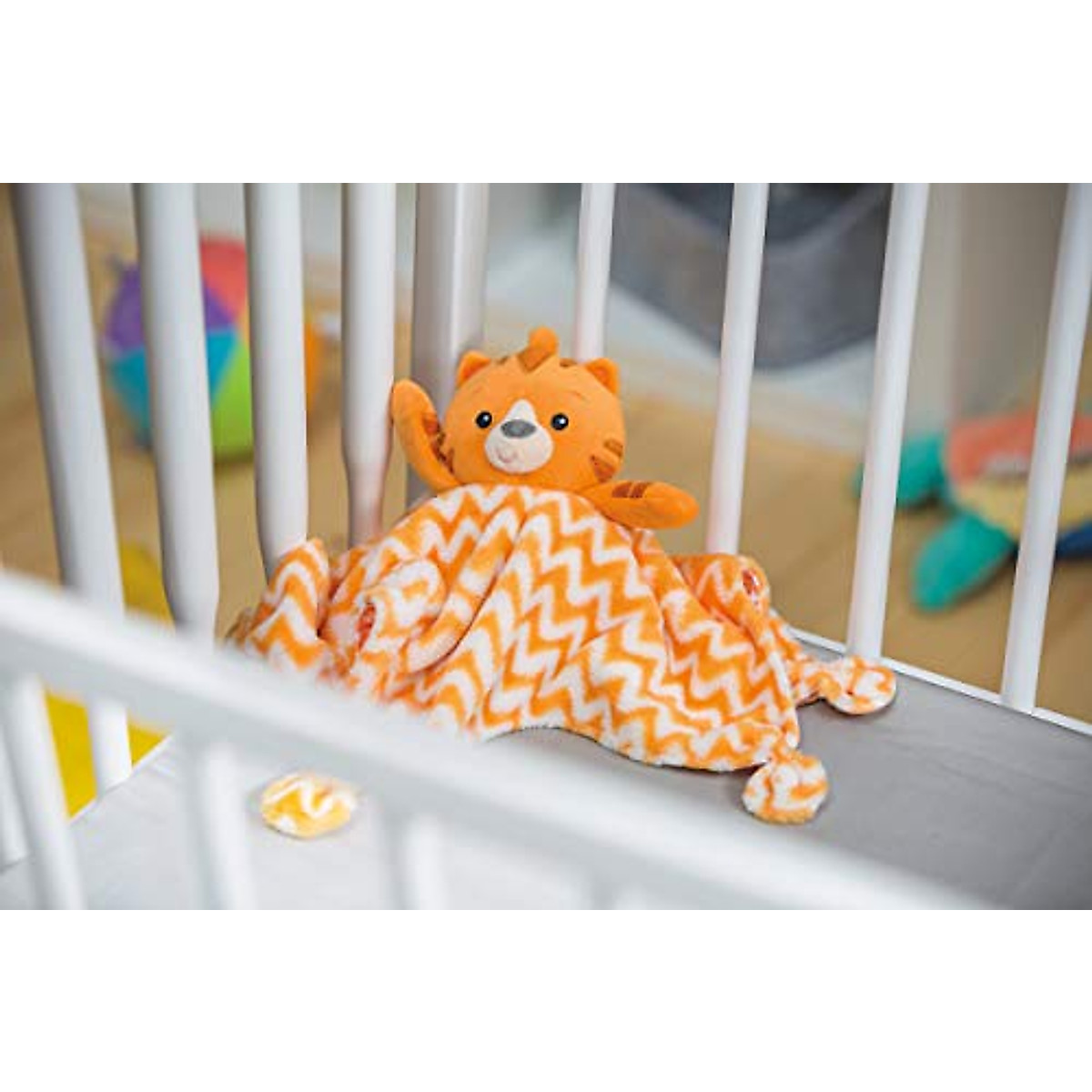 Mary Meyer Baby Einstein First Discoveries Peekaboo Blanket, 13 x 13-Inches, Tinker Tiger