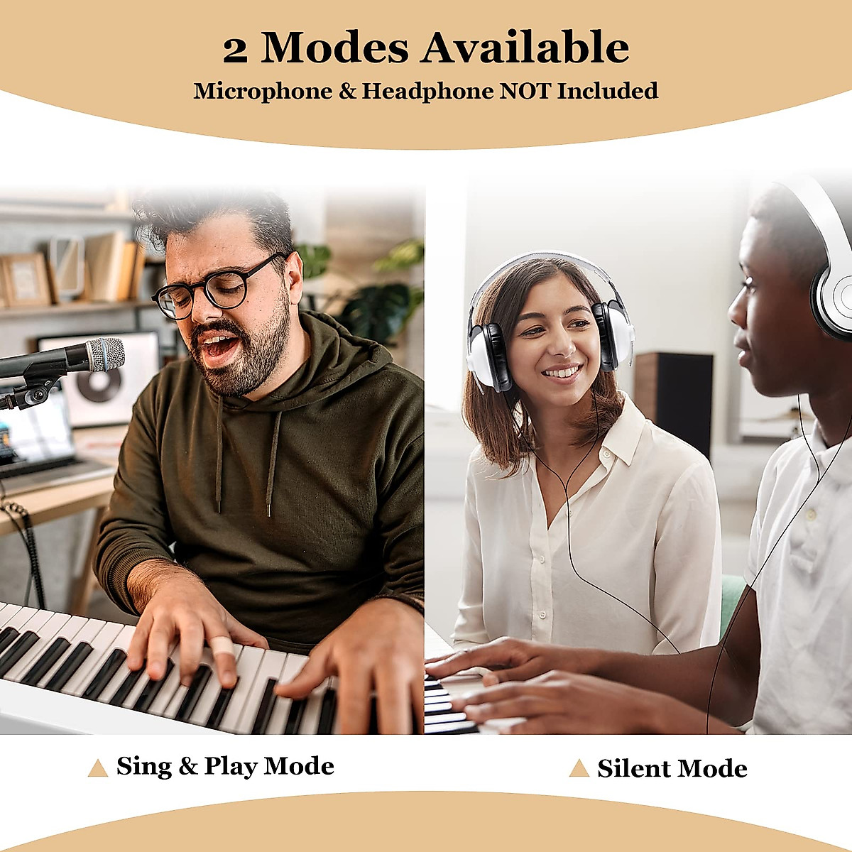 Costzon 88-Key Portable Keyboard Piano, Electric Keyboard Digital Piano w/Full Size Semi Weighted Keys, USB/MIDI Keyboard, Sustain Pedal, Power Supply & Carrying Case for Beginners Adults Kids, White