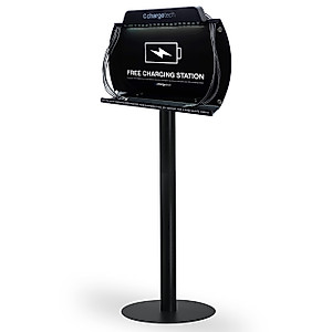 Chargetech S9 Power Stand Charging Station Hub - Charging Station for iPhone, iPad, Lightning Cable - Android Cell Phone Charger, Tablets, USB Type-C - Charges Up to 8 Devices