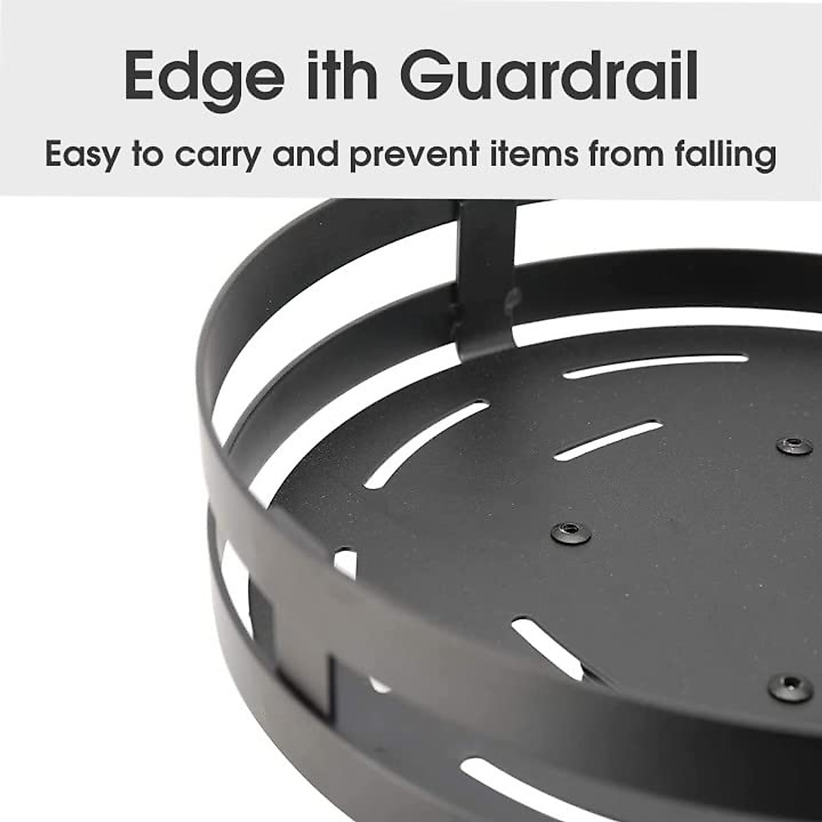 2 Tier Turntable Organizer, 360 Degree Rotating Turntable 9 "Non-Skid Rotating Tissue Storage Container, Bathroom, Kitchen, cabinets, Pantry, countertop Organizer…