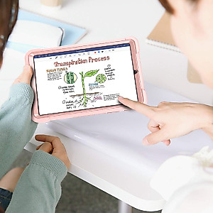 BAISRKE Case Cover for Galaxy Tab A 8.4 Case 2020, Heavy Duty Rugged Full-Body Hybrid Shockproof Drop Protection Cover for Samsung Galaxy Tab A 8.4 2020 Tablet Model SM-T307 / SM-T307U - Rose Gold