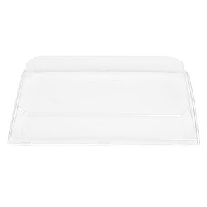 Restaurantware Matsuri Vision Clear Plastic Lid - Fits Medium Sushi Tray - 100 count box