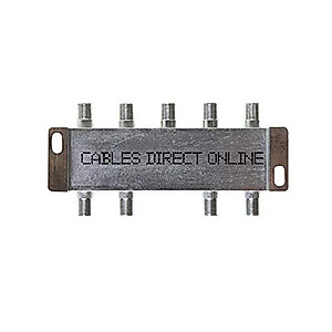 6 Way Bi-Directional 5-2300 MHz Coaxial Antenna Splitter for RG6 RG59 Coax Cable Satellite HDTV (6 Ports)