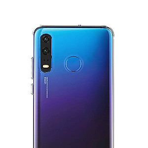 MaiJin Case for Huawei P30 Lite/Nova 4E (6.15 inch) Soft TPU Rubber Gel Bumper Transparent Back Cover