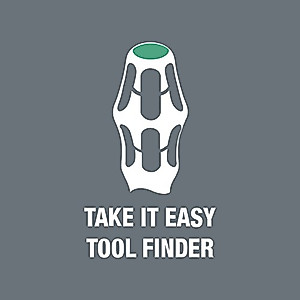 Wera 05007680001 Kraftform Plus 334 SK/6 Screwdriver Set and Rack, Lasertip, 6-Piece
