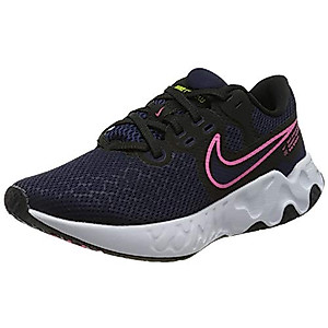 Nike Women's WMNS Renew Ride 2 Running Shoe, Blackened Blue Sunset Pulse Black Cyber, 7.5 us