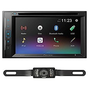 Pioneer AVH-241EX DVD Receiver Bundled with + (1) License Plate Style Backup Camera