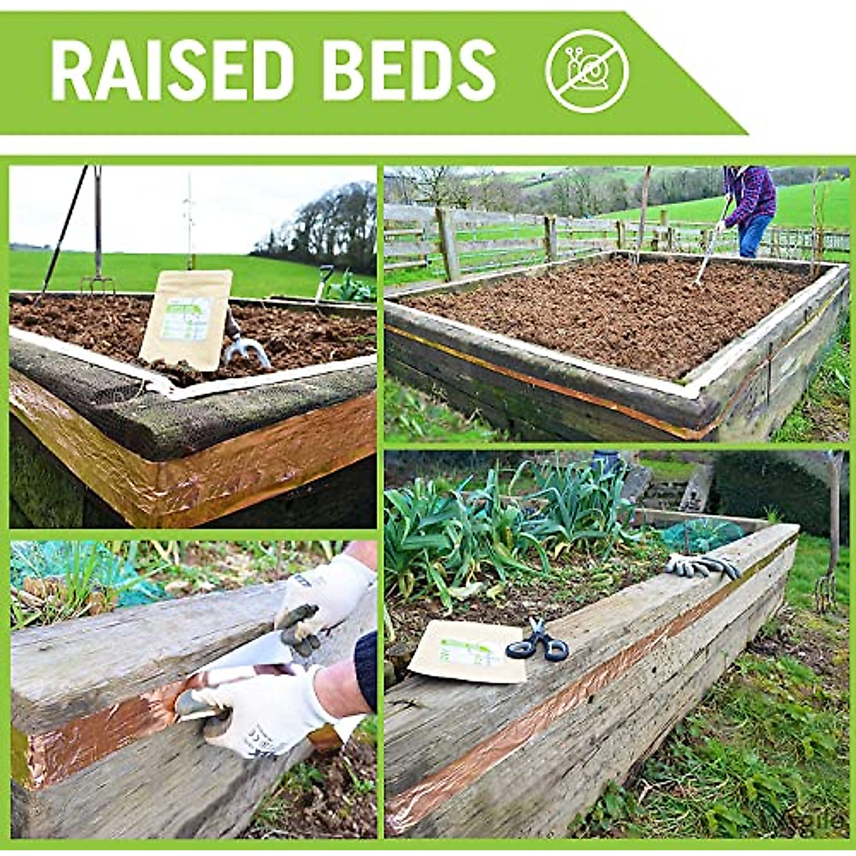 Agile Home and Garden Copper Tape - 40ft Copper Foil Tape Conductive Adhesive - 0.8" Wide Electrical Conductive Tape - Outdoor and Indoor Copper Tape - EMI Foil