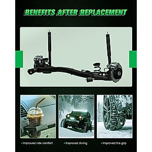 SCITOO Shocks Absorbers, Front Rear Gas Struts Shock Absorber Fit for 1999 2000 2001 2002 2003 2004 for Ford for F-250 Super Duty,1999 2000 2001 2002 2003 2004 for Ford for F-350 Super Duty Set of 4