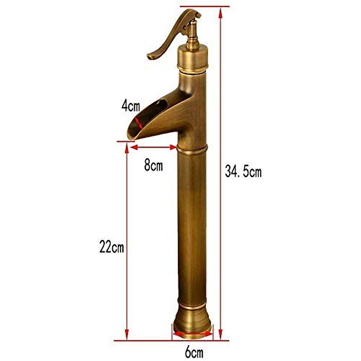 ShiSyan Y-LKUN Basin Taps Bathroom Sink Faucet Waterfall Hot and Cold Water Bathroom Sink Faucet Basin Mixer Tap