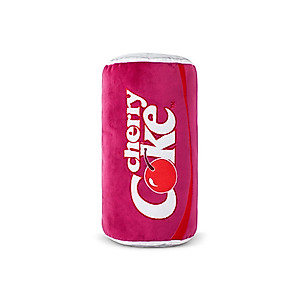 Cherry Coke, 15" Novelty Plush Can, Dorm Decor, Squishy Soft Throw Pillow, Collector Toy