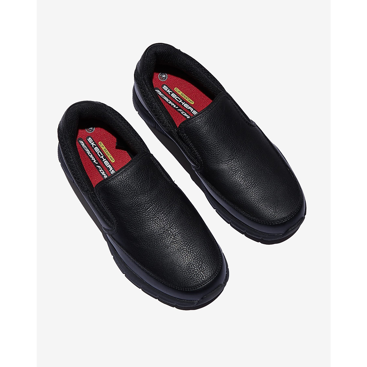 Skechers Men's Nampa-groton Food Service Shoe, Black, 13 Wide