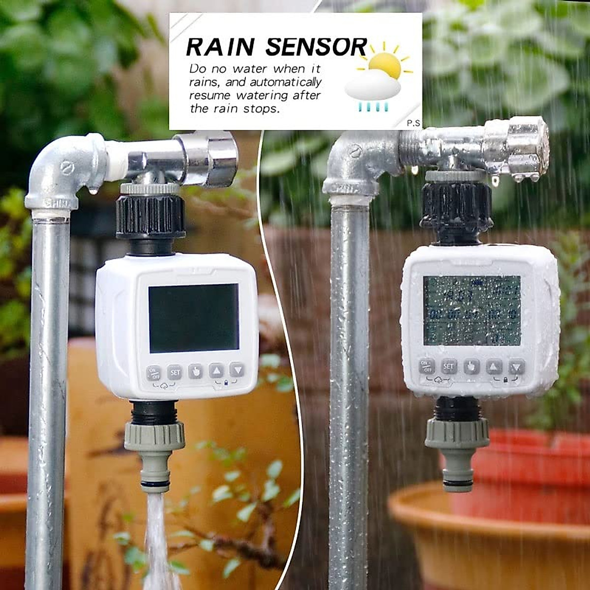 GENIGW Automatic Irrigation System Home Drip Irrigation Watering Kits System Sprinkler with Smart Controller for Garden Bonsai