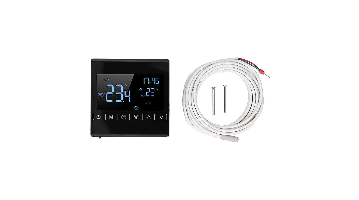 Floor Heating Controller with Touch Screen - Programmable WiFi Thermostat