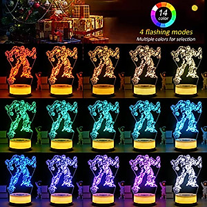 SHINECLOUD Transformers Bumblebee Robot Light Camaro Race car Night Light Side Table Lamp as Gifts for Kids or Adults, Décor Light for Kids Room/Living Room,Birthday Gift for Boys and Girls