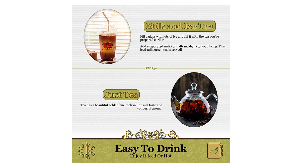 Premium Thai Tea Mix - Bold & Rich Flavor for Drinks