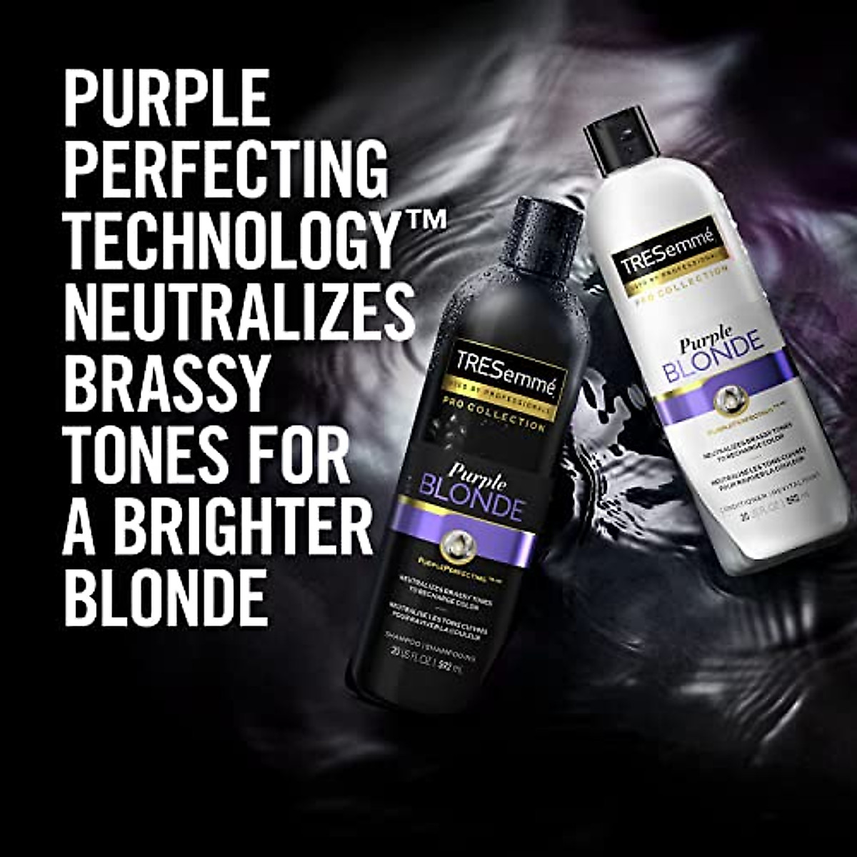TRESemmé Pro Collection Purple Blonde Conditioner for Blonde and Silver Hair Hair Conditioner for Brilliant Color 20 oz