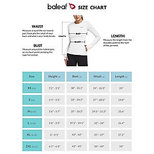 BALEAF Women's Thermal Shirts Long Sleeve Workout Tops Running Athletic Zipper Pocket Fleece Lined Cold Weather Gear Winter Thumbholes White L