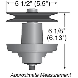 LAWN & GARDEN AMC Spindle Assembly with Pulley Compatible with Toro MTD Craftsman Cub Cadet Bolens 918-04474B, 618-04474, 918-04474, 618-04474A, 918-04474A, 618-04774B