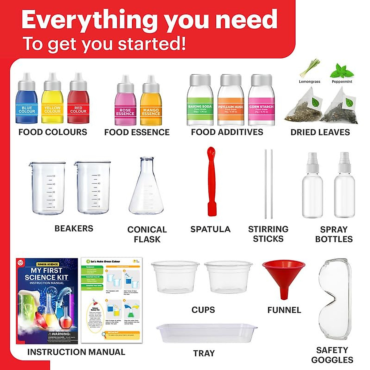 Doctor Jupiter My First Science Kit for Boys and Girls Aged 4-6-8|Birthday Gifts Ideas for Kids|STEM Learning & Education Toys for 4,5,6,7,8 Year Olds