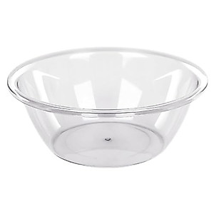 Transparent Wash Basin, Thick PET Plastic, Sturdy Large Capacity, Multifunction, Round Clear Dish Tub for Home Kitchen Bathroom (Large)