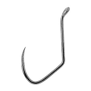 Matzuo Sickle Octopus Hook (Pack of 25), Black Chrome, 3/0