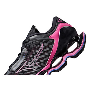 Mizuno Women's Wave Prophecy 12 Running Shoe, Black Oyster, 9