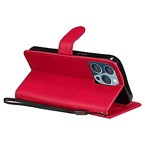 Fansipro Phone Cover Wallet Folio Case for LG V20 Mini, Premium PU Leather Slim Fit Cover for V20 Mini, 2 Card Slots, Super Fitting, Red