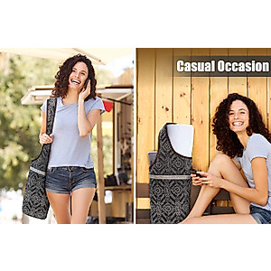 IUGA Yoga Mat Bag with Large Size Pocket & Inner Zipper Pocket, Yoga Carrier Bag Fit Most Yoga Mat Size