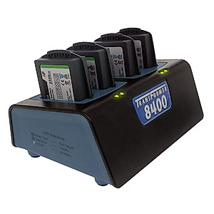 Artisan Power 4-Bay Battery Charger Transformer for Polycom/SpectraLink 8440 & 8400 Series | USB Type C Power Supply | Compatible Battery Models 1520-37214-001, RS657, 1520-37215-001 and RS658