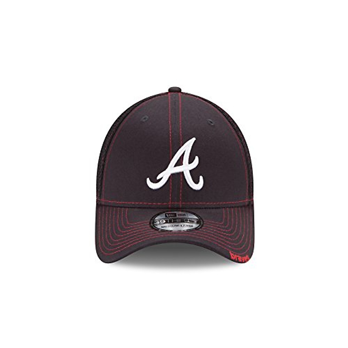 MLB Atlanta Braves Neo Fitted Baseball Cap, Small/Medium, Navy