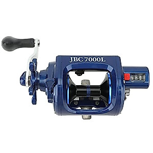 Baitcasting Fishing Reel, Round Baitcaster Reel Smooth Powerful Saltwater Inshore Surf Trolling Reel (JBC7000L)