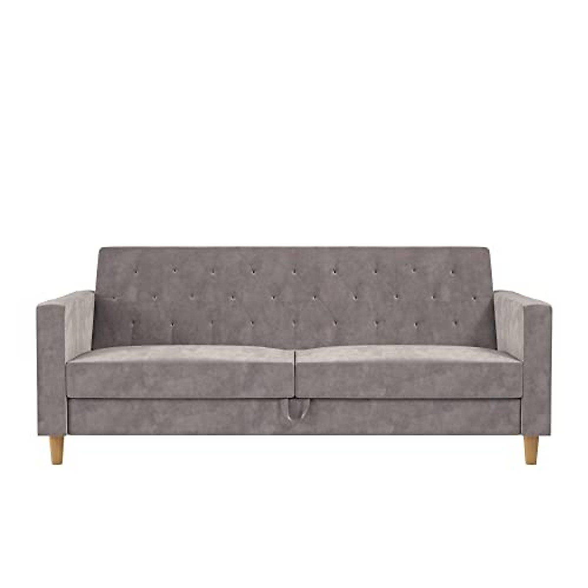 CosmoLiving by Cosmopolitan Liberty Futon with Storage, Light Gray
