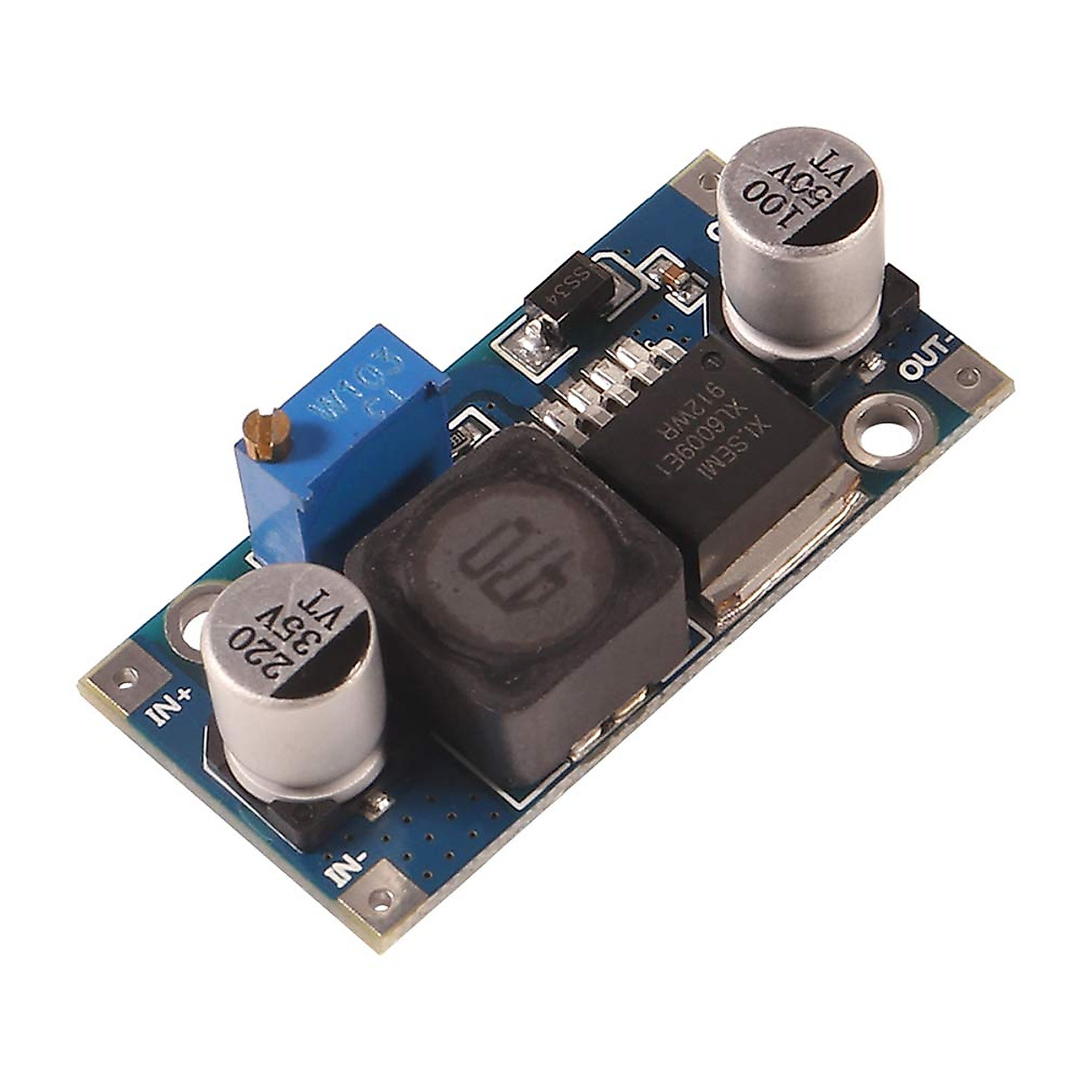 AITRIP 10 Pack XL6009 DC-DC Buck Boost Voltage Converter Power Module 4A 400KHz Adjustable Switch Module 3.8-30V to 1.25-35V Power Supply