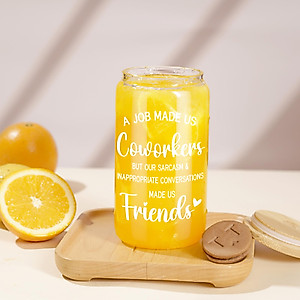 Fairy's Gift Glass Coffee Cup, Coworker Gifts, Birthday Gifts for Women Friendship, Funny Coworker Gifts for Women Men Friend, Office Friendship Gifts, Mothers Day, Going Away Gift for Coworkers Boss