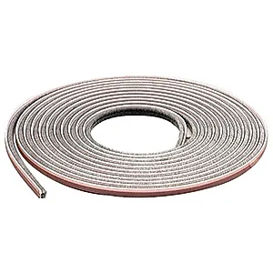 M-D Building Products 04267 M-D Epdm Adhesive Weather-Strip, 1/4 in W X 17 Ft L X 7/32 in H, 1 Pack, Gray
