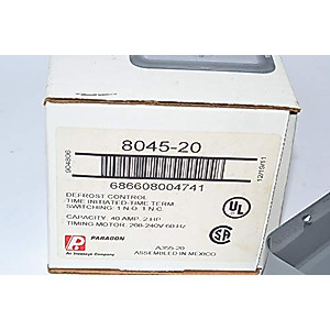 NEW PARAGON 8045-20 DEFROST CONTROL TIMER 208-240V-AC 2HP 40A AMP B266857