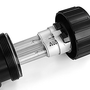 Flexzion 18 Watt UV Sterilizer Light 110V Water Clarifier Lamp Ultraviolet Filter with Bulb Tube Power Adapter for Aquarium Pond Tank Gold Fish Reef Koi (CUV-118)