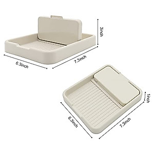 Spoon Rest with Lid Holder for Stove Top, SYOUACEND Spoon Holder for Kitchen Counter Utensil Rest Pot Lid Holder Ladle/Spatula/Tongs/Forks Holder Organizer, Kitchen Gadgets Accessories for Cooking