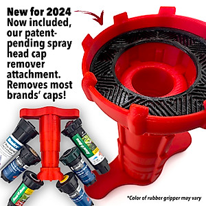 Sprinkler Head Removal Tool 4-in-1, Replace Your Sprinklers Without Digging in Under 2 Minutes, Most Brands Rainbird Toro Orbit Hunter K-Rain, 2024 Upgrade 40% Stronger New Tool, Sprinkler Shirt