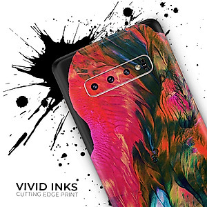 DesignSkinz Liquid Abstract Paint V61 Protective Vinyl Decal Wrap Skin Cover Compatible with The Samsung Galaxy S20 (Screen Trim & Back Glass Skin)