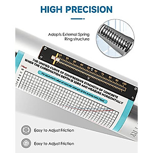 NEWTRY Concrete Rebound Hammer, Tester Portable Resiliometer Test, 10-60Mpa 1450-8702psi with User’s Guide in English Text & Video