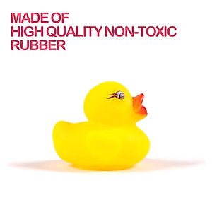 228-Pack Mini Rubber Ducks Set, Mini Colorful Rubber Duckies Bath Toy for Child,Float & Squeak Tiny Ducks Pool Toy Set for Kids Party Favors,Birthday Party Supplies,Prize Rewards