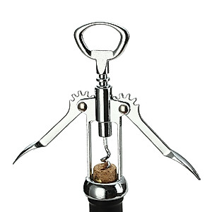 Wing Corkscrew Wine Opener by HQY - Premium All-in-one Wine Corkscrew and Bottle Opener - Risk Free Money-back!