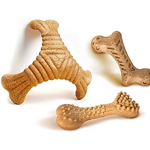 FOFOS Chew Toys for Aggressive Chewers Durable Dog Teething Stick Toys Dental Care for Large | Medium Dogs (3 Pack Version)