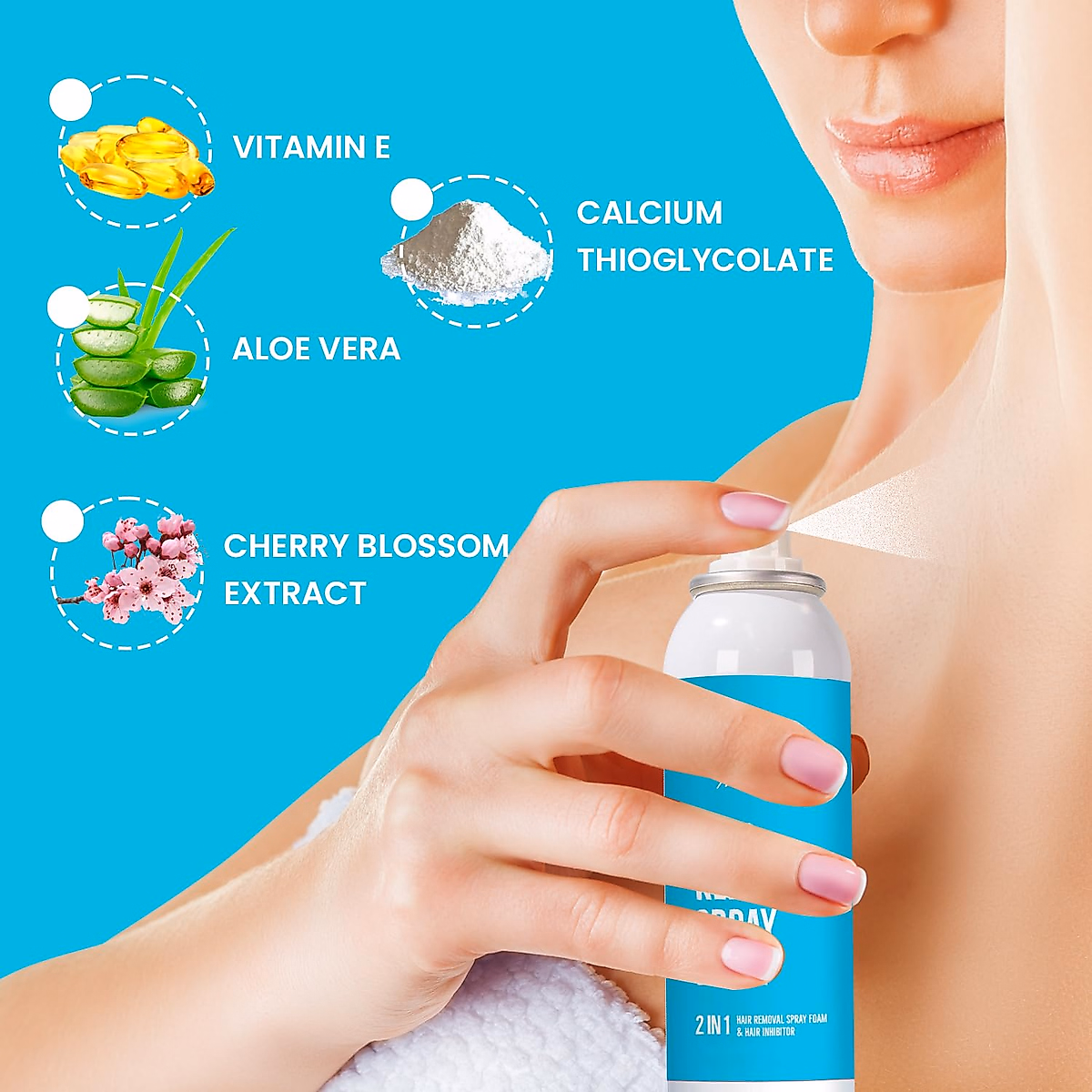 Hair Removal Spray Foam, Hair Removal Cream for Women and Men, Hair Removal Cream for Pubic Hair, Bikini Hair Removal Cream, Depilatory Cream, Body Cream for Hair Removal, Hair Removal Cream for Women