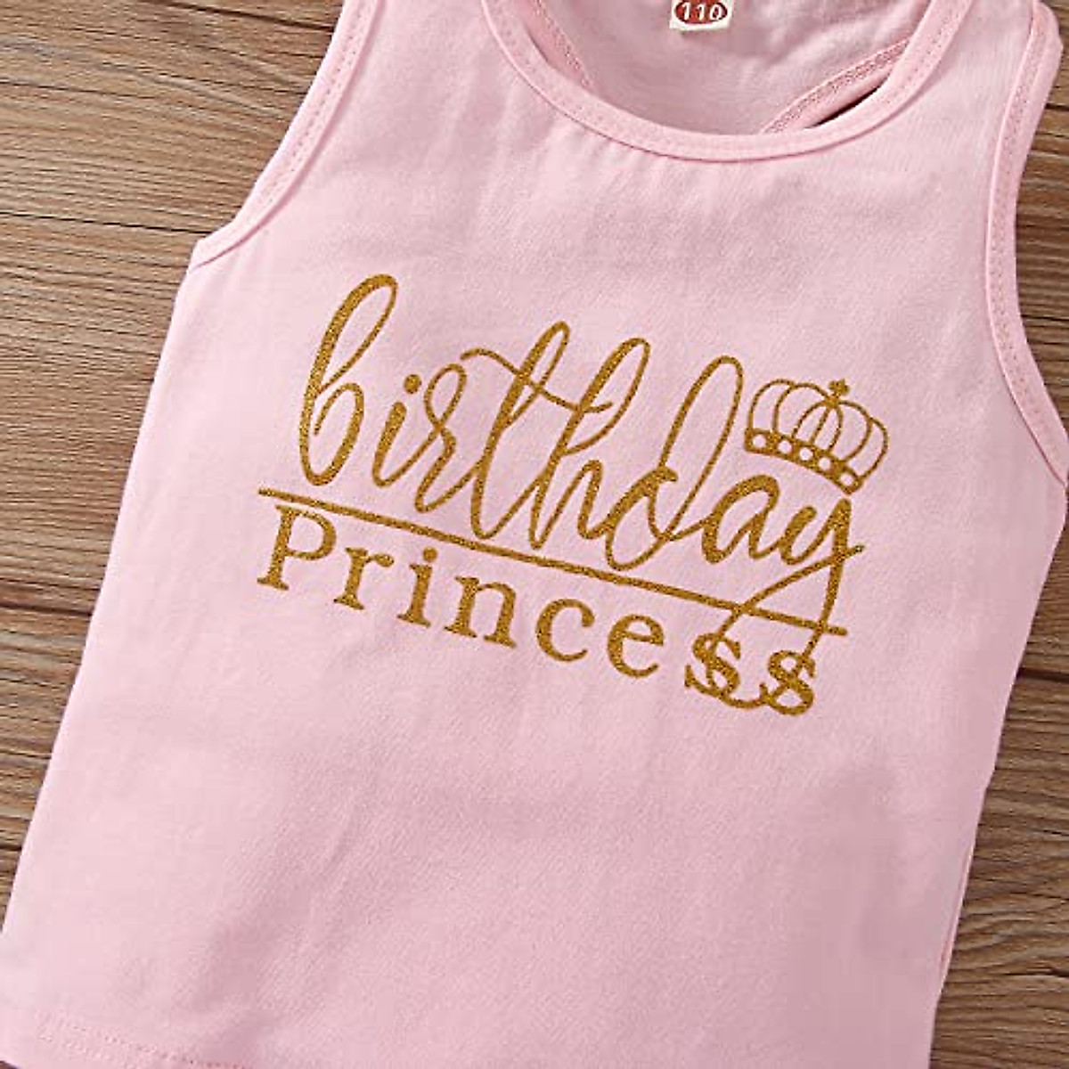 CBNRLOPOP Toddler Kids Baby Girls Outfits Birthday Princess T-Shirts Top Dot Bubble Tutu Skirt 2PCS Summer Dresses Set