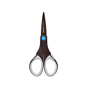 Scotch 6" Precision Ultra Edge Titanium Non-Stick Scissors, Ideal for Fabric, Crafts, Cardstock and Photos (1466TUNS-MIX)